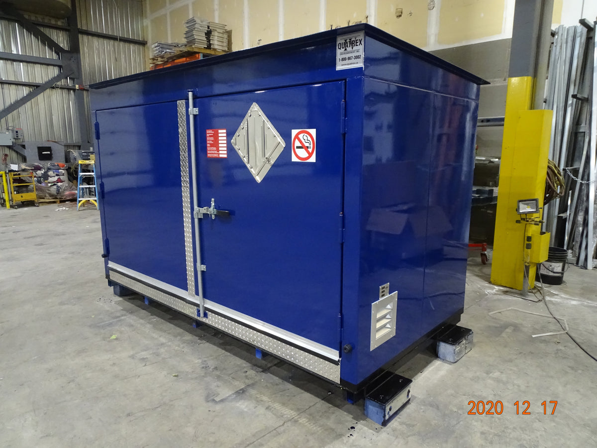 Chemical Storage Building, 8 Drum, Two Doors. – Loraday