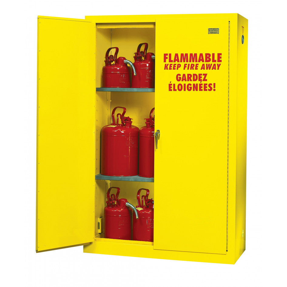 Cabinet, Flammable, 45 Gal. ULC Approved Flammable Locker, 44" x 19" x ...